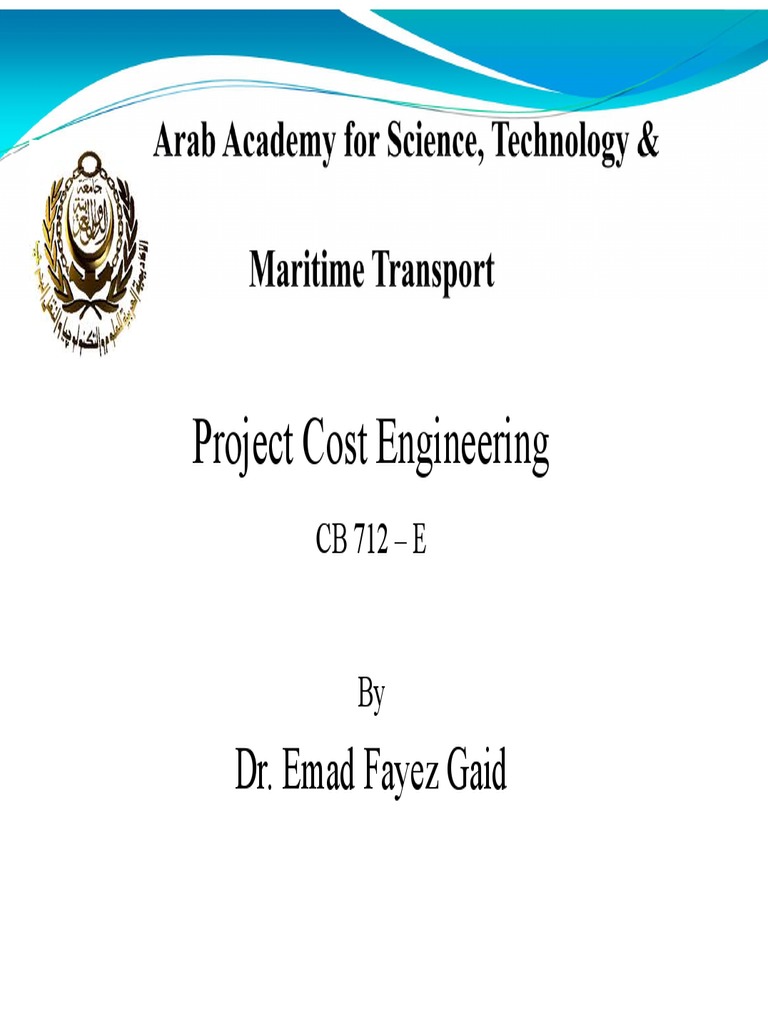 Cost Engineering - L1 | PDF | Engineering | Business