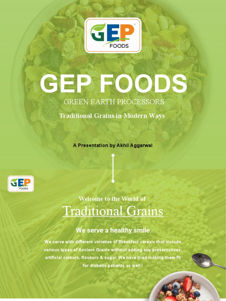Gep Foods: Green Earth Processors | PDF | Cereals | Wheat