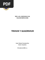Trivium y Quadrivium PDF | PDF | Educación en artes liberales | Dialéctico