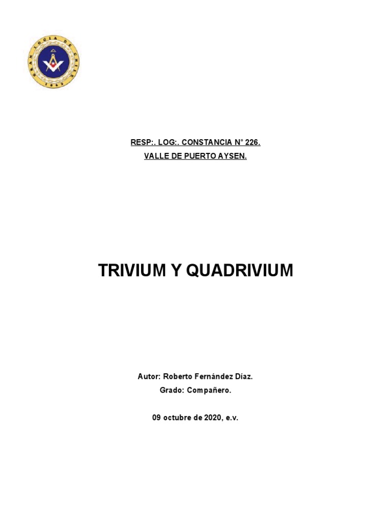 Trivium y Quadrivium en la Educación Medieval | PDF | Educación en ...