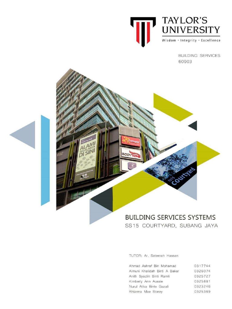 Building Services Systems - Taylors University | PDF