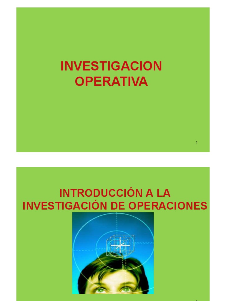 Introduccion A La Investigacion Operativa | PDF | La investigación de ...