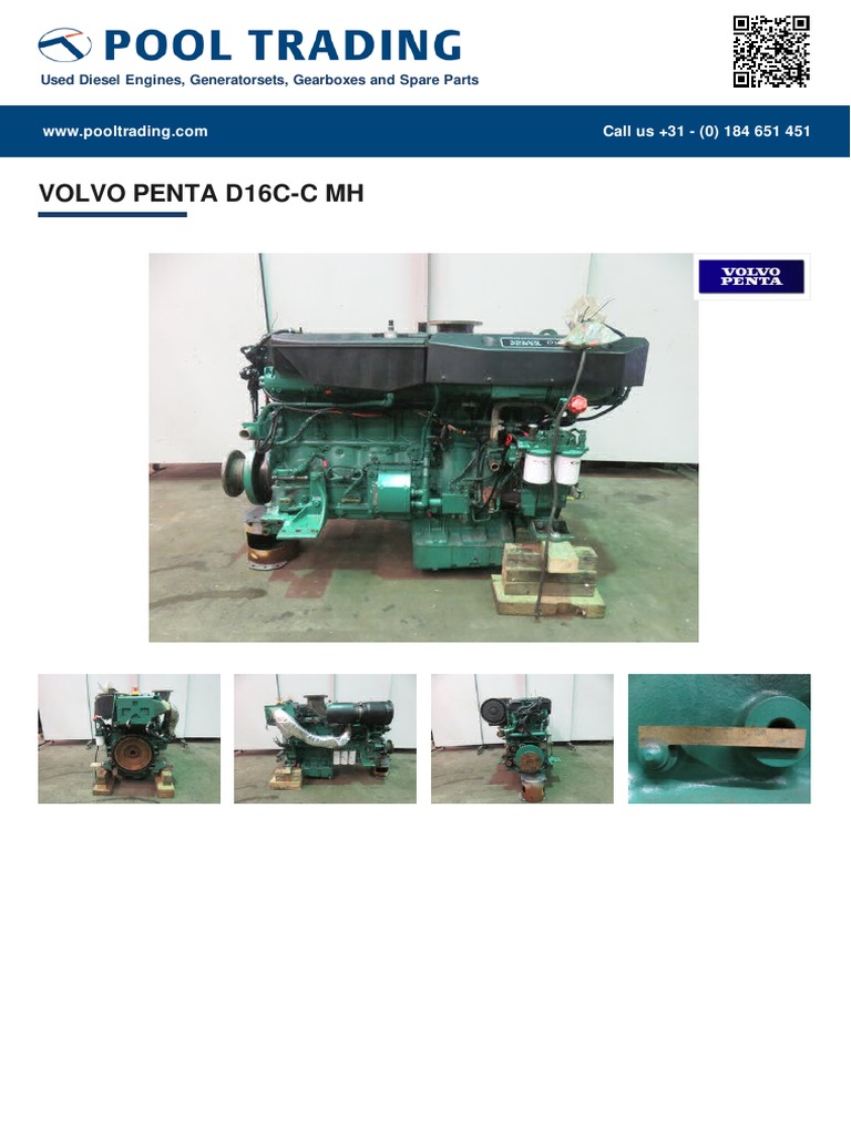 Volvo Penta D16C-C MH: Call Us +31 - (0) 184 651 451 | PDF
