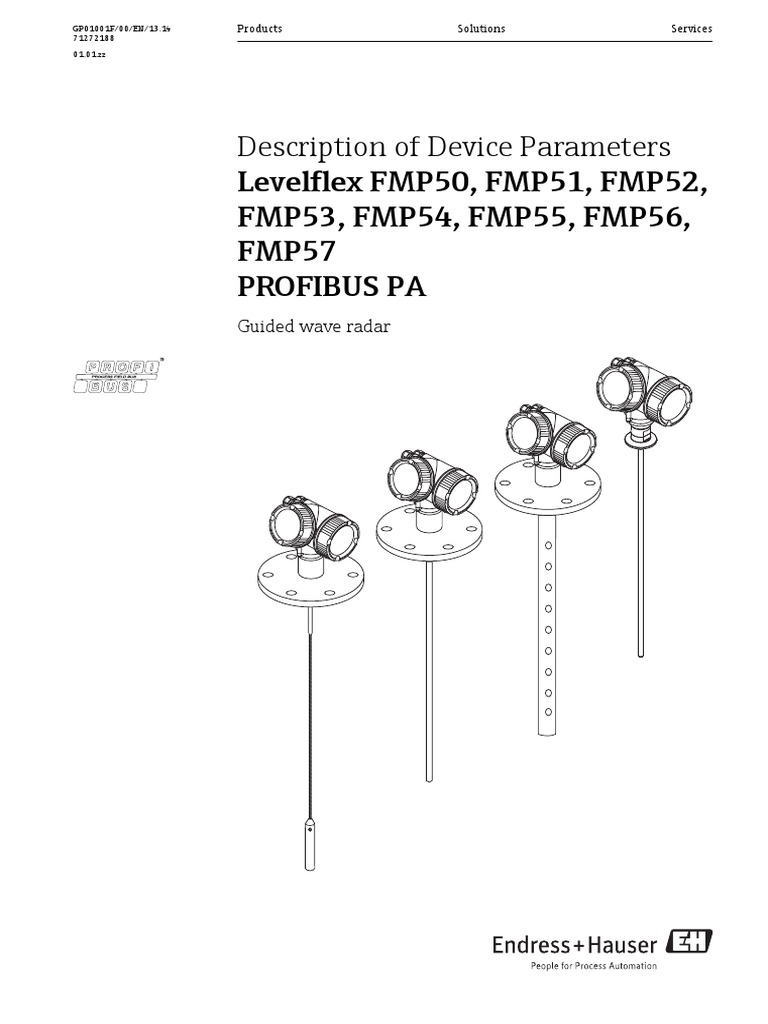 Levelflex FMP50, 51, 52, 53, 54, 55,56,57 Profibus Pa | PDF | Menu ...