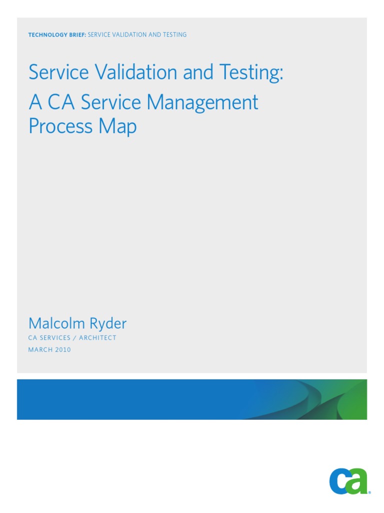 Service Validation& Testing | PDF | It Service Management | Life Cycle ...