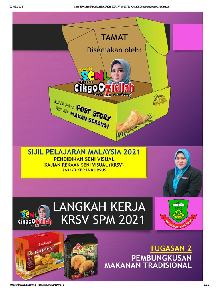 Penghasilan Folio KRSV 2021 T2 Grafik Pembungkusan Makanan | PDF