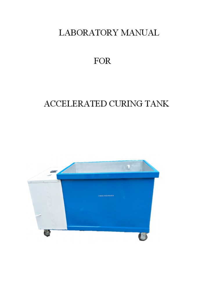 Accelerated Curing Tank Operation Manual | PDF