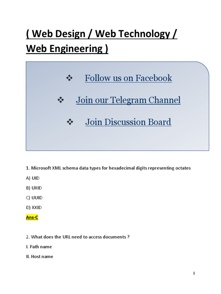 (Web Design / Web Technology / Web Engineering) : Follow Us On Facebook Join Our Telegram ...