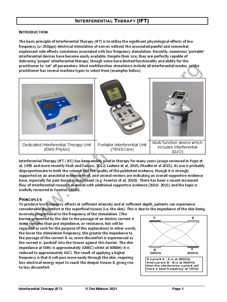 Interferential Therapy 2021 | PDF | Physical Therapy | Pain