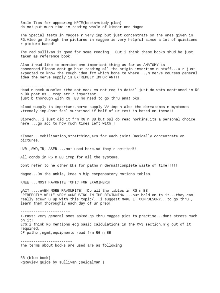 A Six-Week Study Plan and Guide to Resources for Preparing for the ...