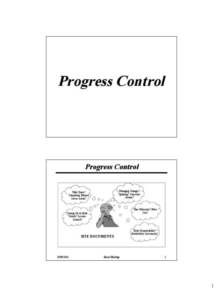 Progress Control Progress Control | PDF | Business | Science