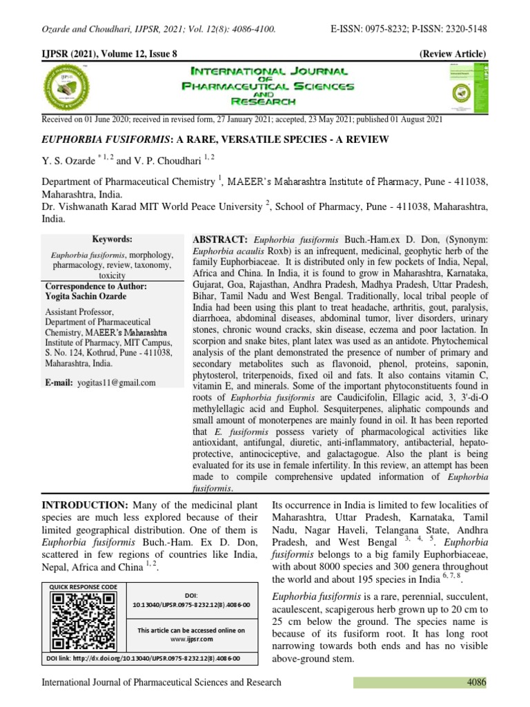 4 Vol. 12 Issue 8 Aug 2021 IJPSR RE 3996 | PDF | Ic50 | Antioxidant
