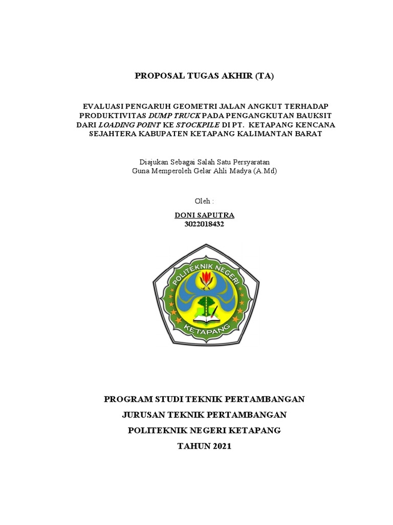 Proposal Penelitian Doni Saputra | PDF