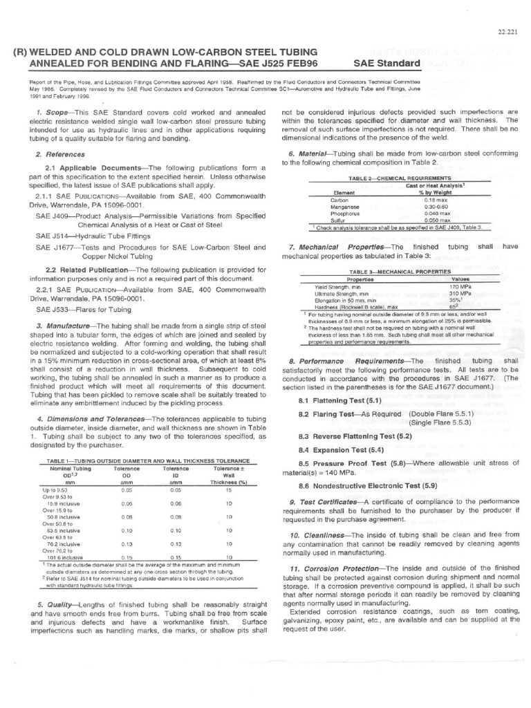 2 - SAE J525 e SAE J526 | PDF