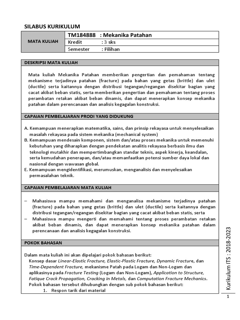 Mekanika Patahan: Ulet dan Getas | PDF | Sains & Matematika | Komputer