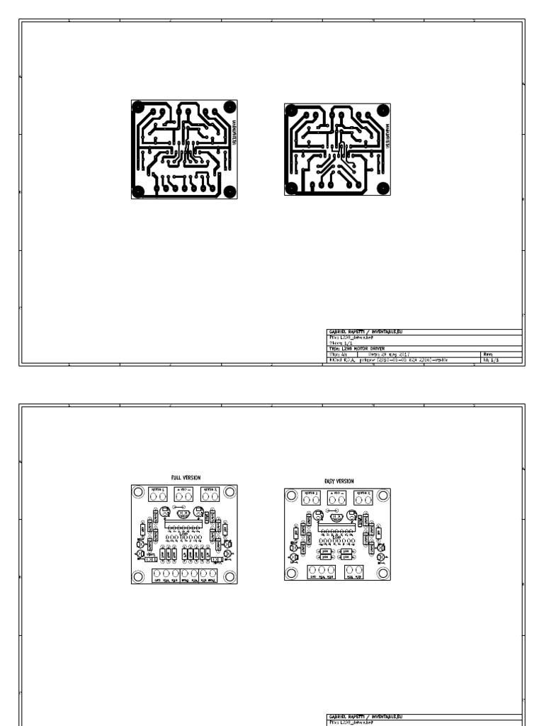 L298 Motor Driver PCB | PDF