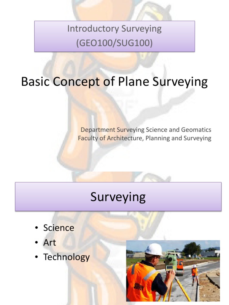 Lecture 2 - Basic Concept of Plane Surveying | PDF | Observational ...