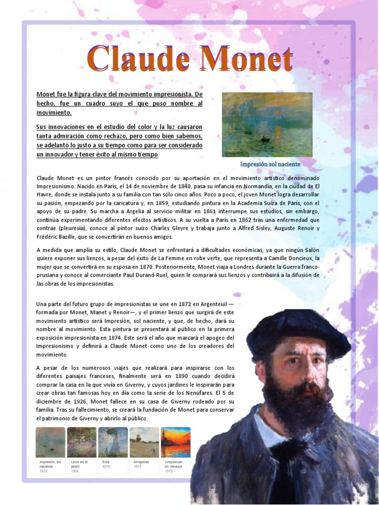Claude Monet | PDF | Claude Monet | Impresionismo