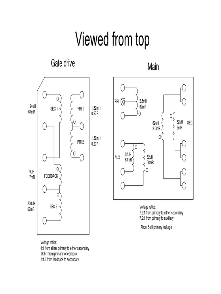 Schematic Diagram of a Multi-Output Flyback Converter with Dual Primary ...