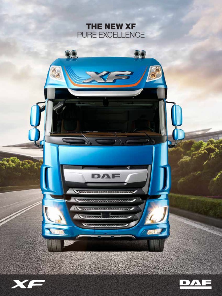 DAF XF Brochure MY2017 ES | PDF | Eje | Transmisión (Mecánica)
