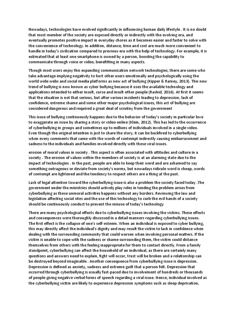 Script Cyberbully | PDF | Cyberbullying | Bullying