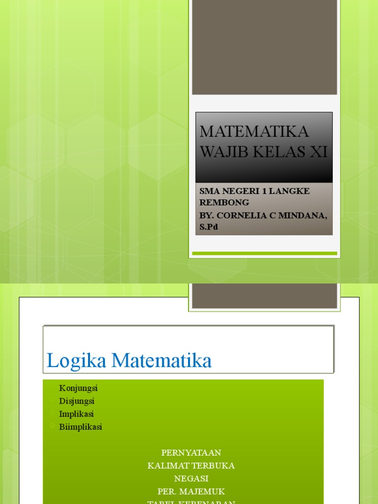 Power Point Logika Matematika | PDF