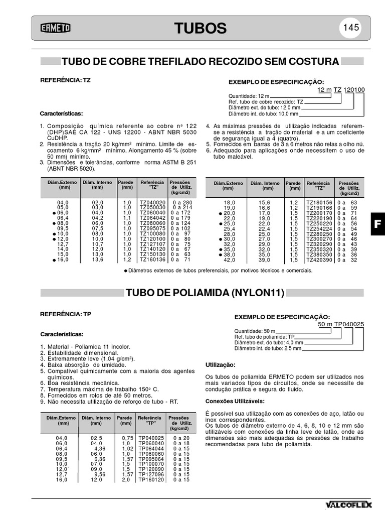 Tubos Ermeto | PDF | Engenharia Civil | Ciências Físicas