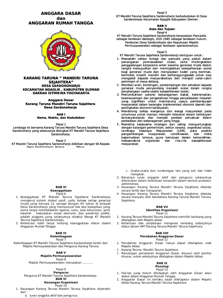 Ad Art Karang Taruna | PDF