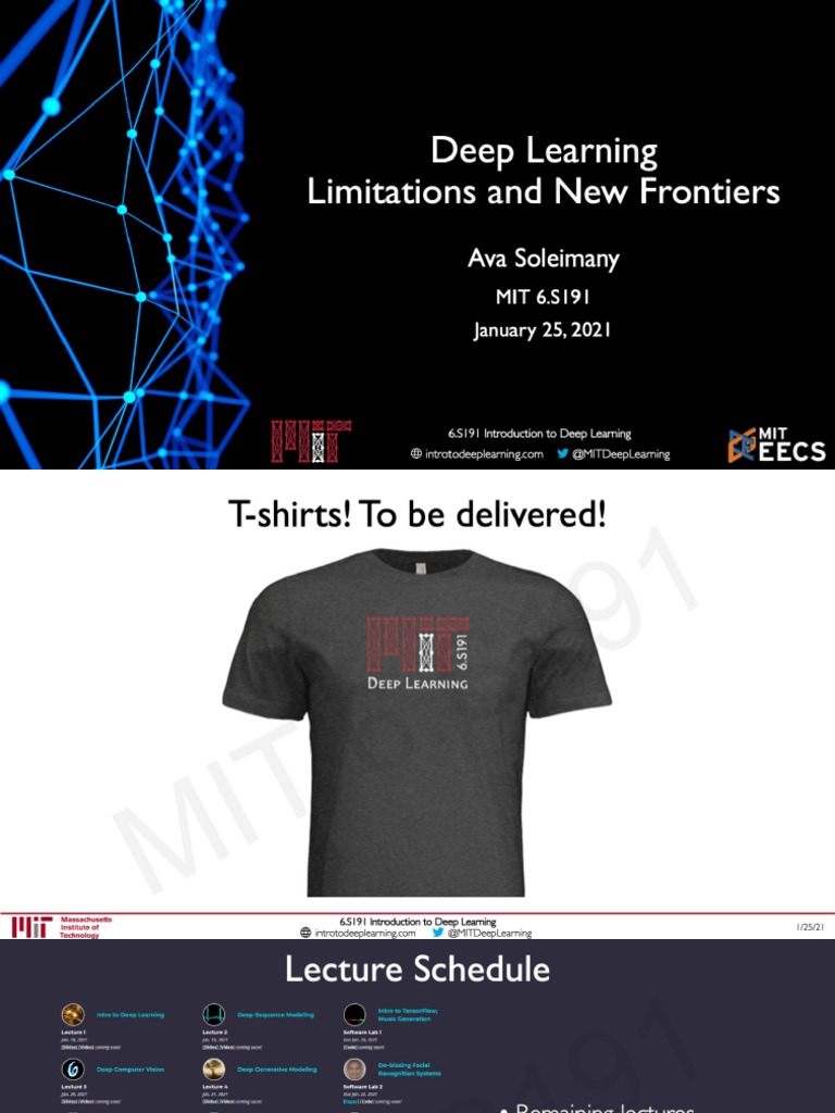 MIT 6.S191 - Deep Learning New Frontiers | PDF