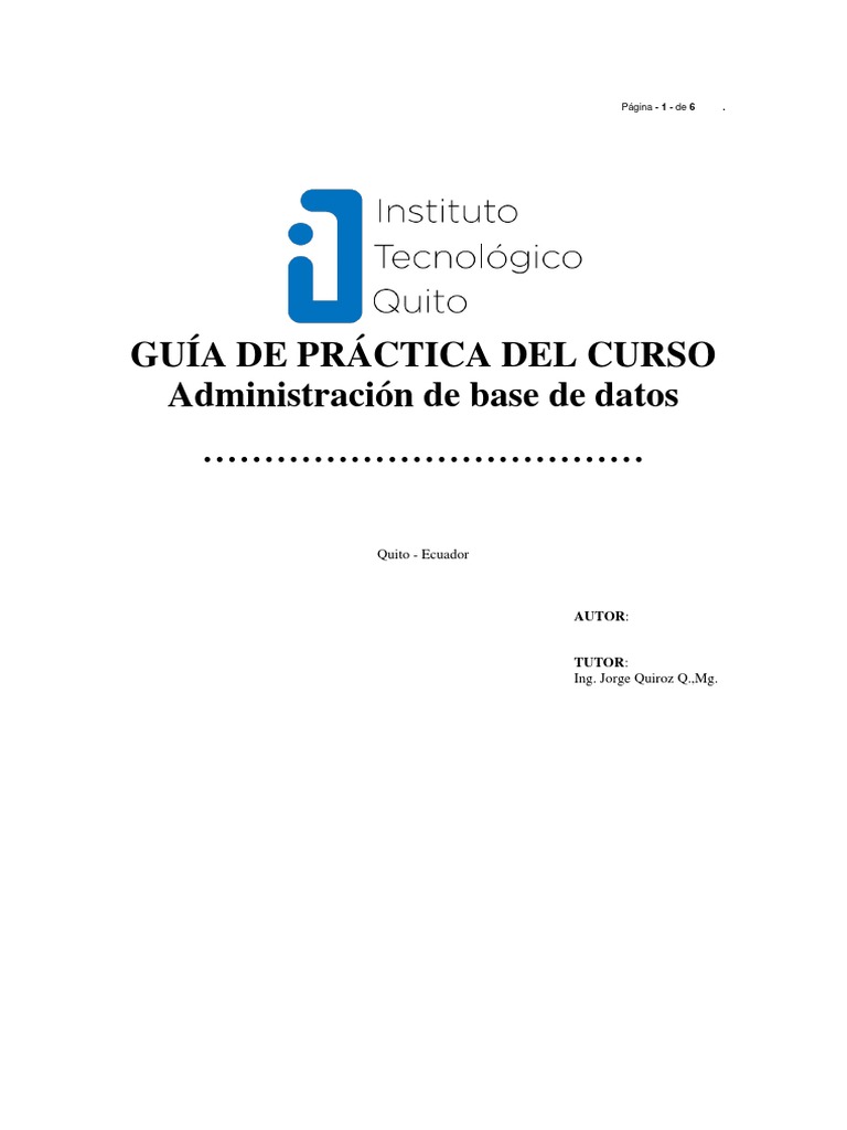 Curso de Administración de BBDD | PDF | SQL | Bases de datos