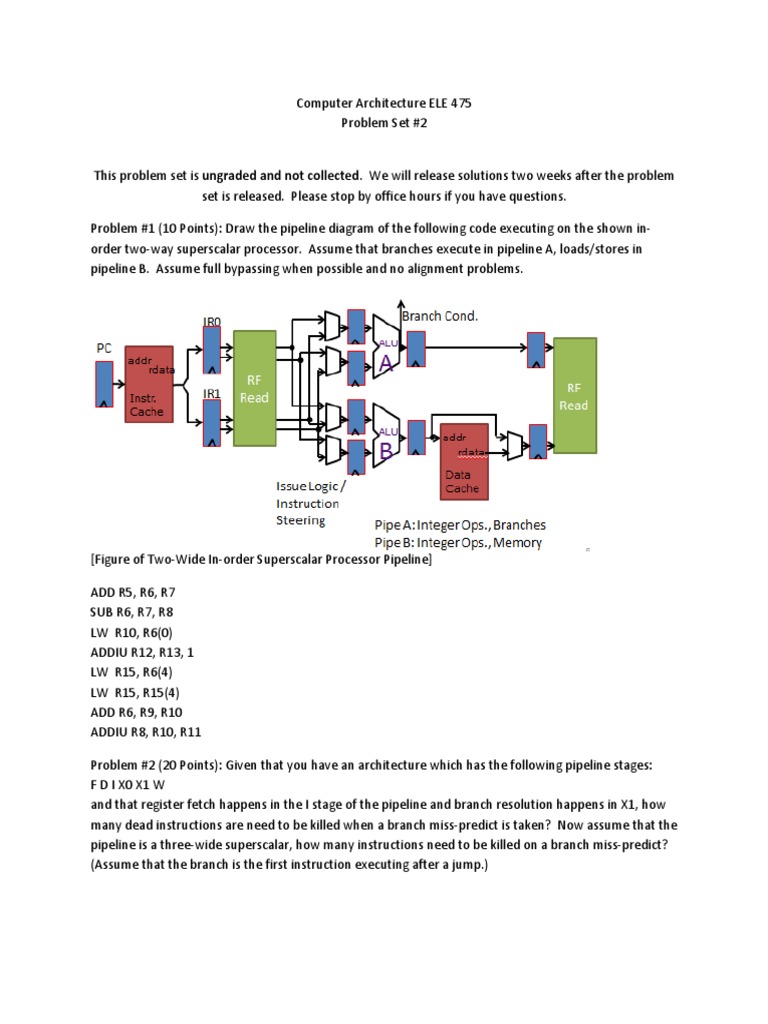 Computer Architecture PS2 | PDF | Central Processing Unit | Office ...