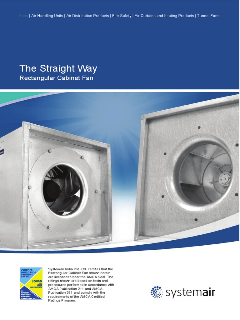 Catalog Systemair IN CDRE D | PDF | Decibel | Duct (Flow)