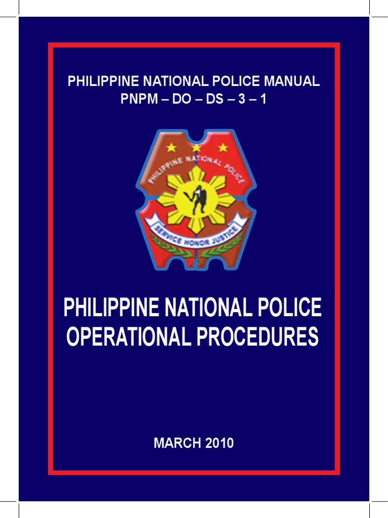 Philippine National Police Manual 2010 | PDF | Search Warrant | Police