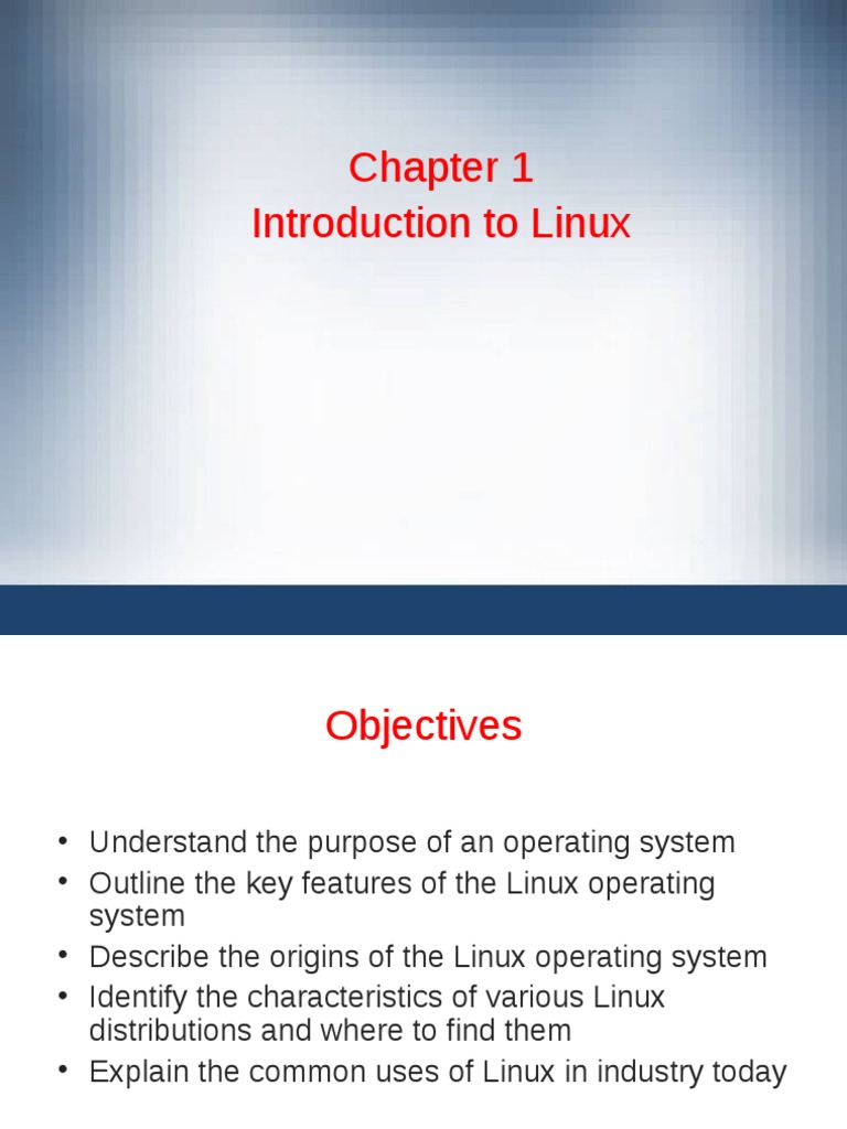 Introduction to Linux Operating System | PDF | Operating System | Linux