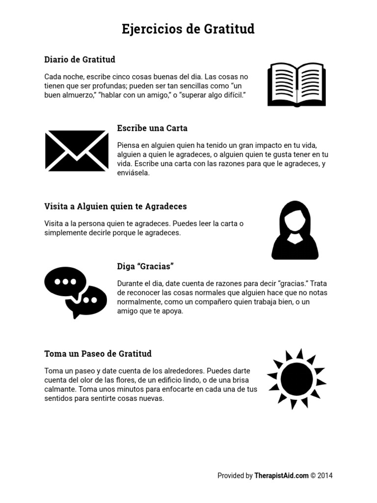 Ejercicios de Gratitud | PDF