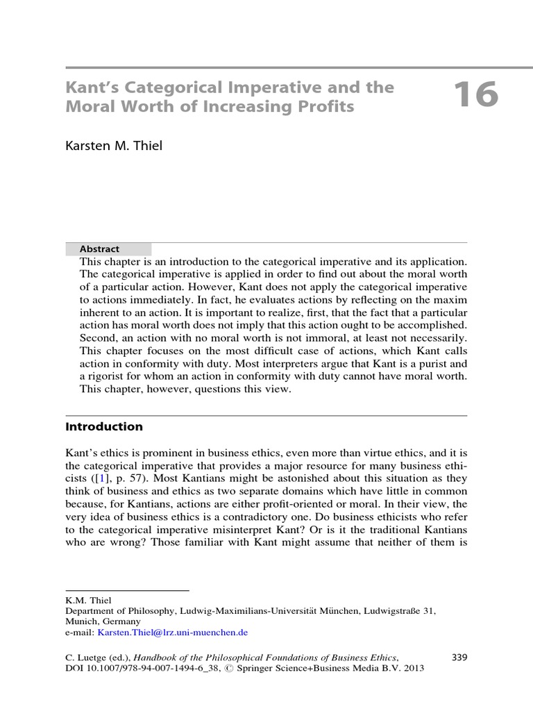 7 Kants Categorical Imperative | PDF | Immanuel Kant | Business Ethics