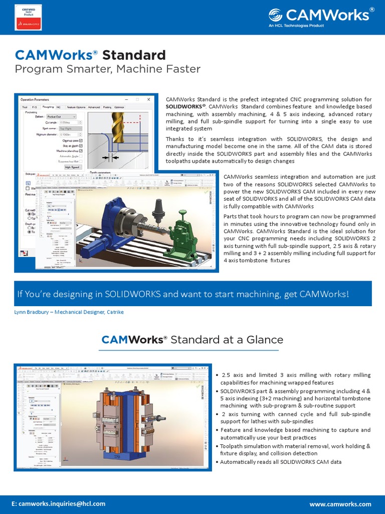 CAMWorks Standard Data Sheet | PDF | Numerical Control | Automation