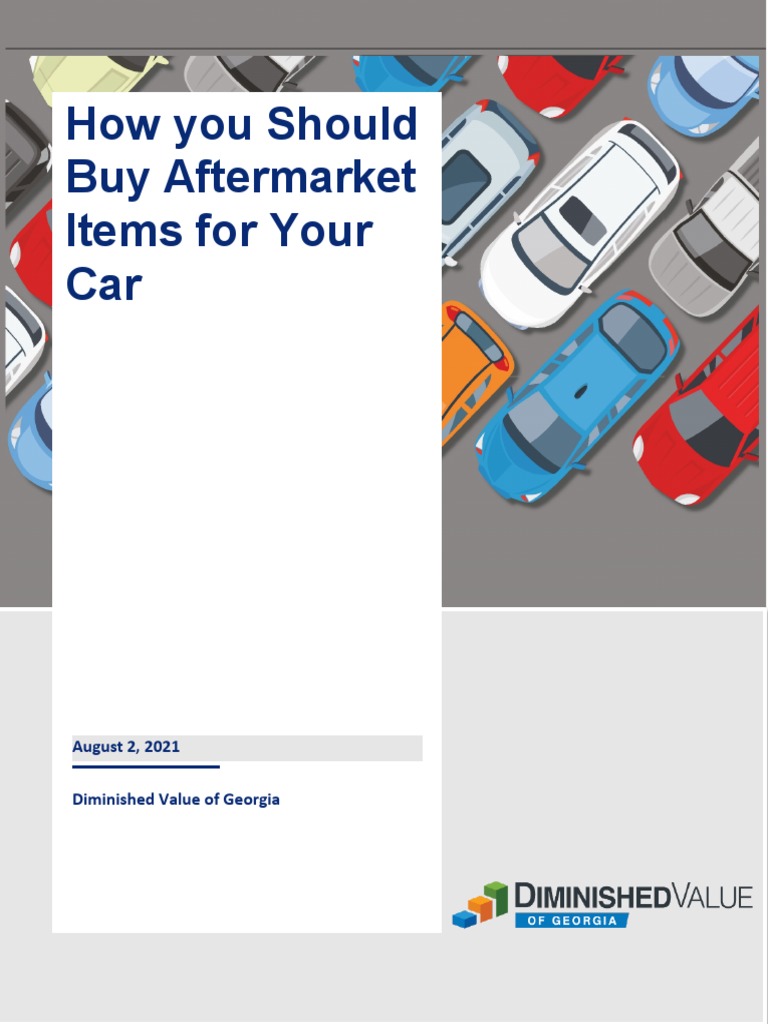 How You Should Buy Aftermarket Items For Your Car | PDF | Car