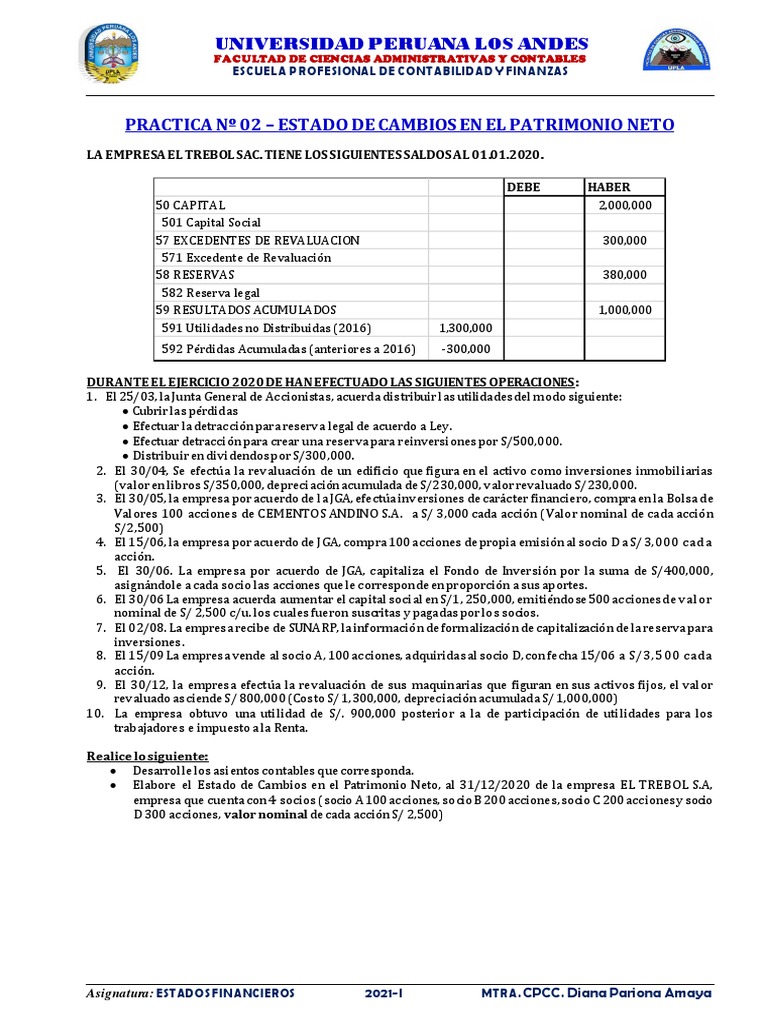 Practica Ecpn #02 - 2021 | PDF | Compartir (Finanzas) | Inversiones