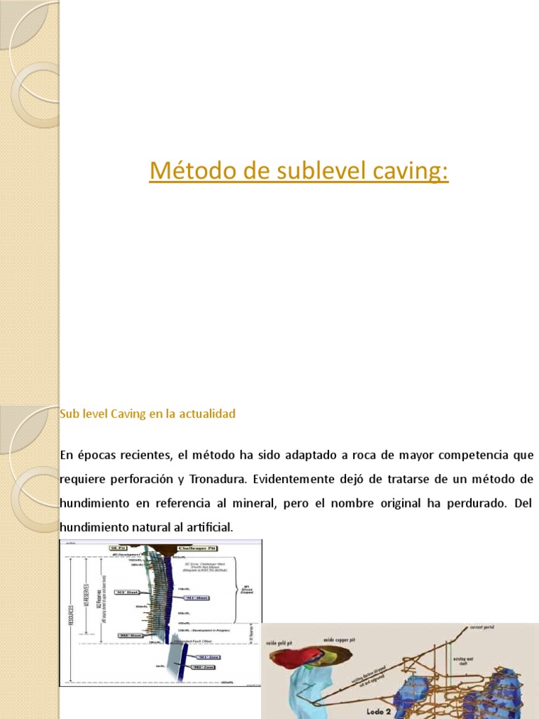 Método de Sublevel Caving en Minería | PDF | Minería | Minerales