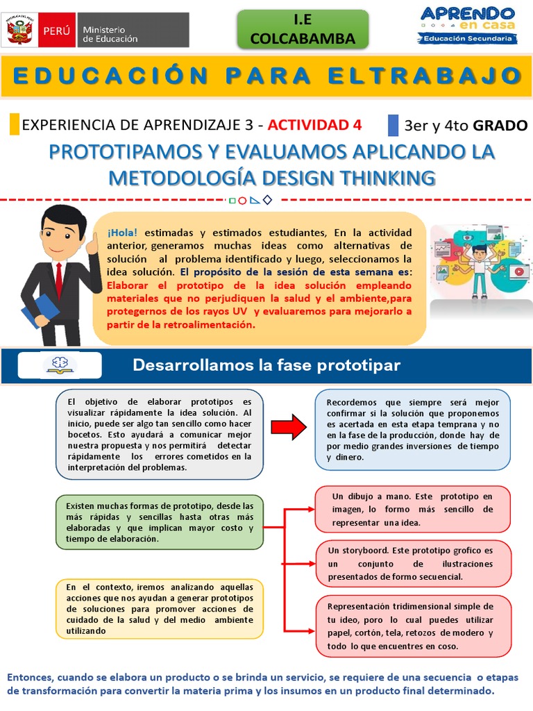 GUÍA - ACT - 4 - EXP - 3 Colcabamba | PDF | Papel | Diseño