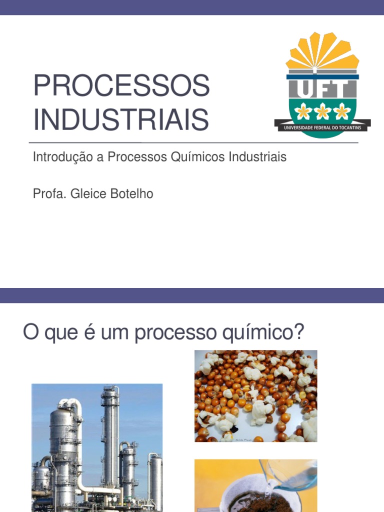 1 - Introdução A Processos Químicos Industriais | PDF | Química ...
