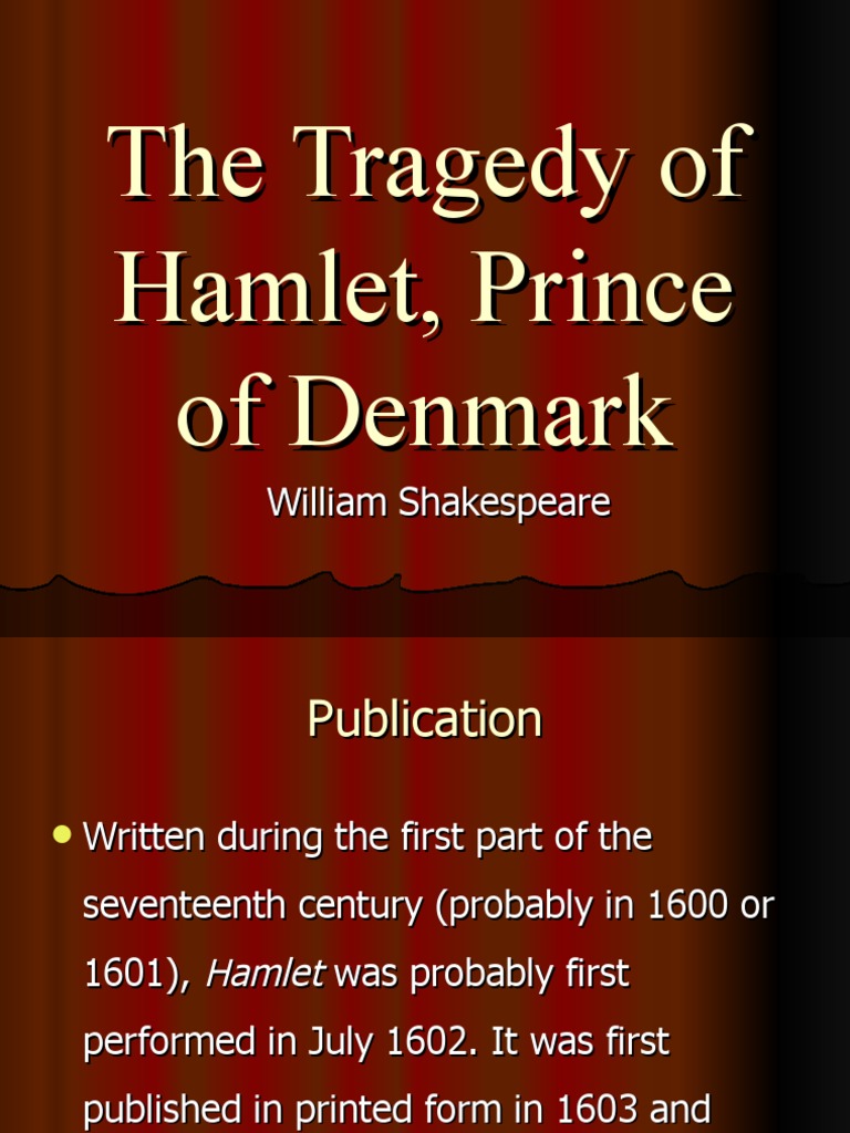 Hamlet Background | PDF | Hamlet | Plays Based On European Myths And ...
