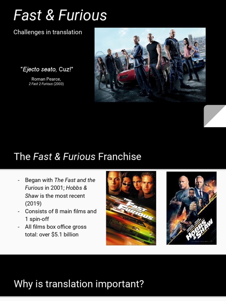 Translation Challenges in Fast & Furious | PDF | Linguistics | Human ...
