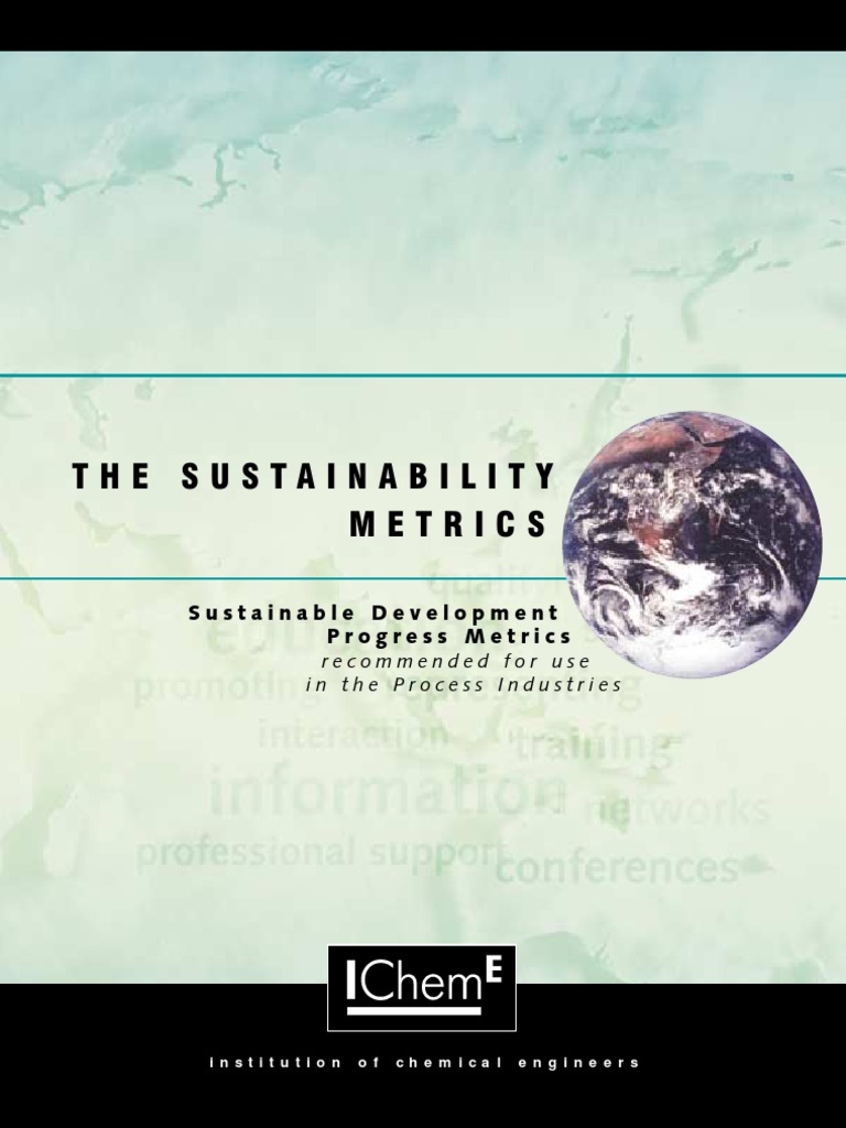 IChemE Metrics Sustainability | PDF | Chlorofluorocarbon | Sustainability