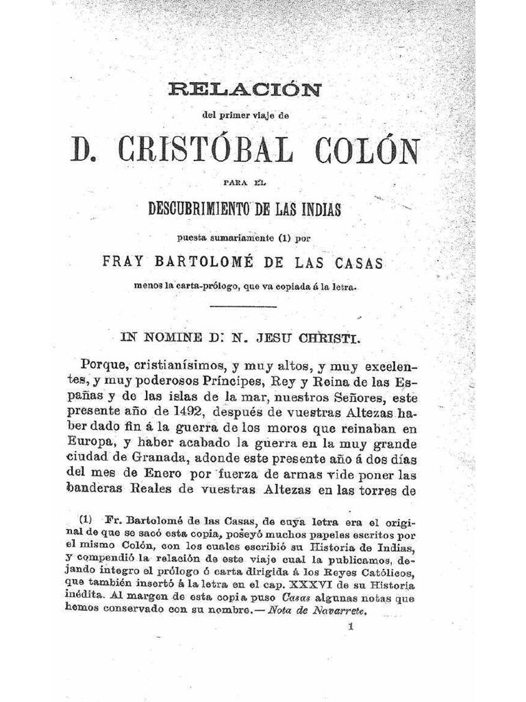 Cristóbal Colón - Relaciones y Cartas de Cristóbal Colón-Comprimido ...