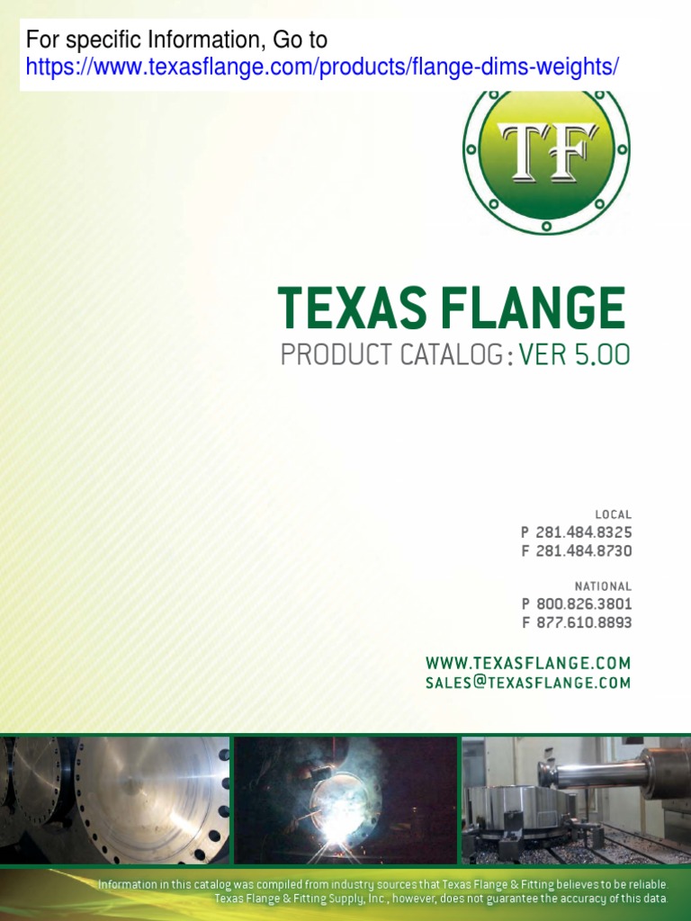 Texas Flange Catalog | PDF | Tools | Manufactured Goods