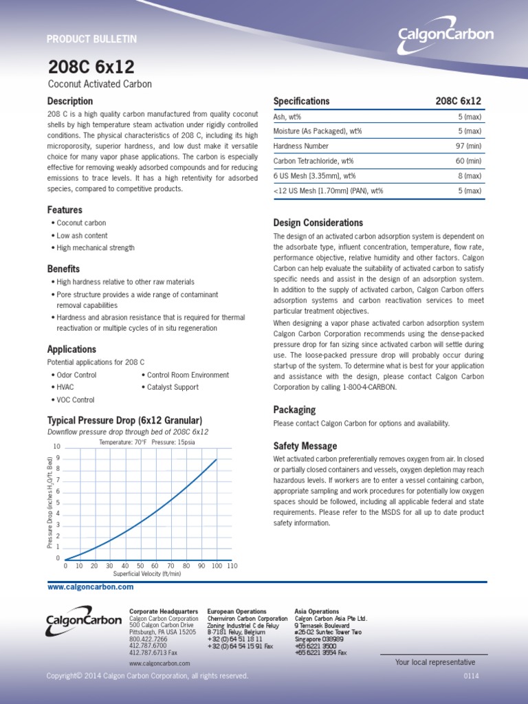 Coconut Activated Carbon: Product Bulletin | PDF | Adsorption | Applied And Interdisciplinary ...
