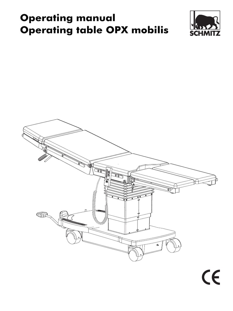Schmitz OPX Mobilis Operating Table - User Manual | PDF | Battery ...