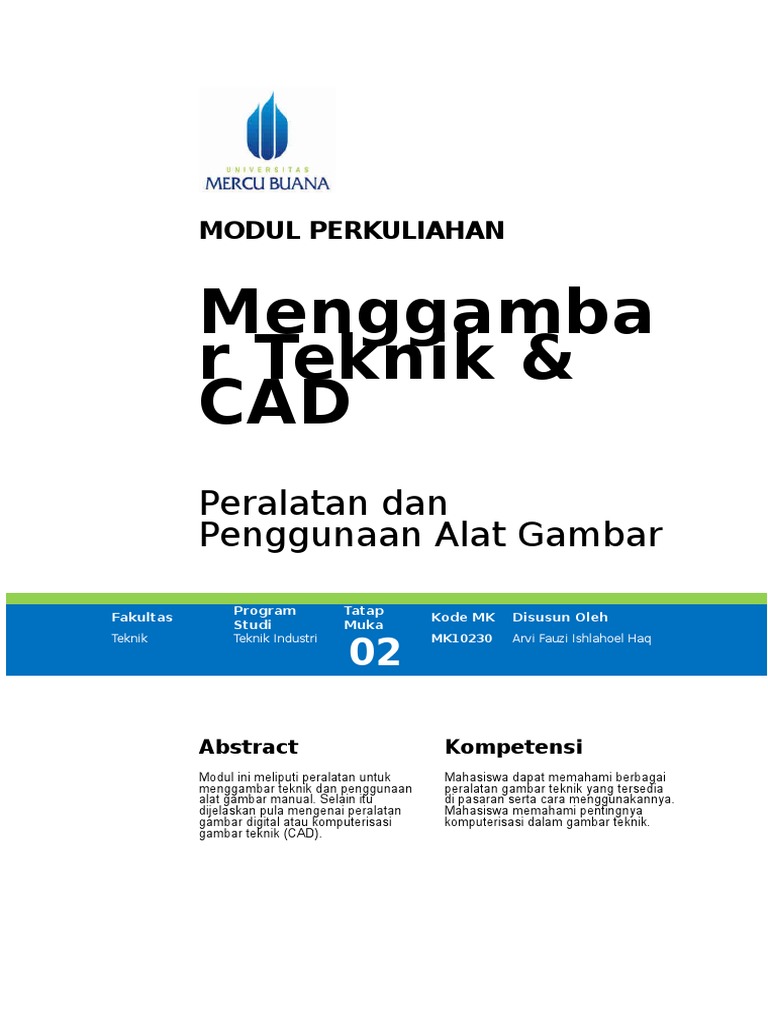 Adoc - Pub Menggamba R Teknik Cad | PDF